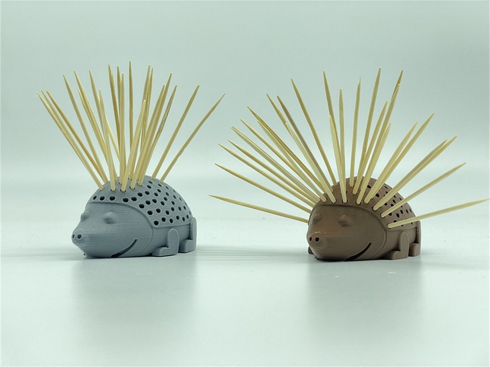Creative 2Pcs Hedgehog Toothpick Holder Cute Animal Toothpick Storage ...