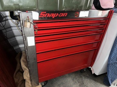 Red Snap-On 6 Drawer Box with tools | eBay
