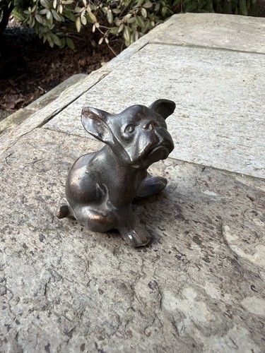 Heavy Metal French Bulldog Frenchie Figurine Dog Puppy Sculpture ...