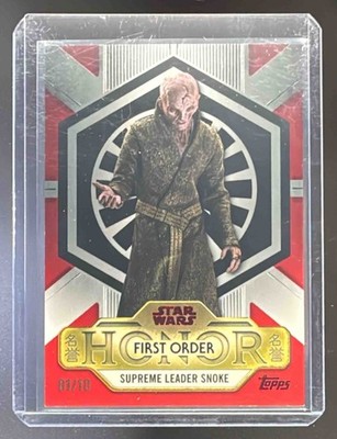 2025 Topps Star Wars Meiyo Supreme Leader Snoke First Order Honor Red ...