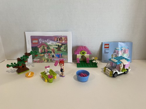 LEGO Friends #3934 " Mia's Puppy House" and 40327 Ice Cream Truck W ...