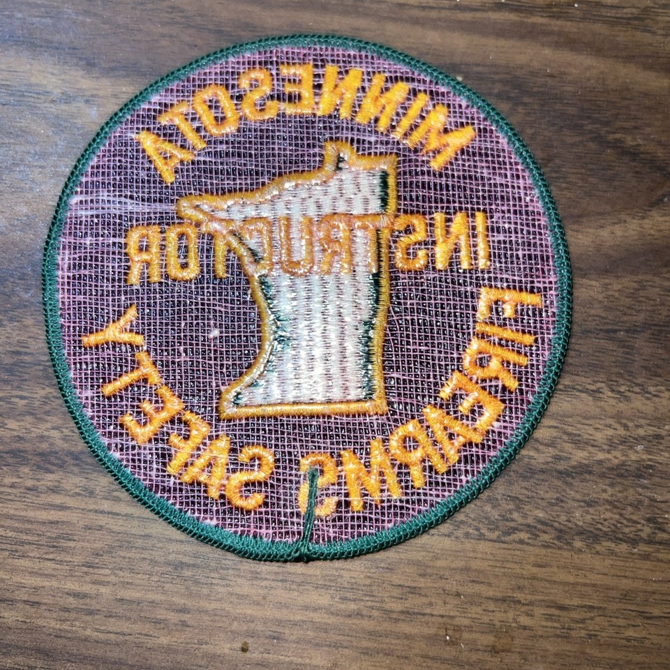 Vintage NOS Minnesota firearms safety Instructor Patch hunting shooting ...