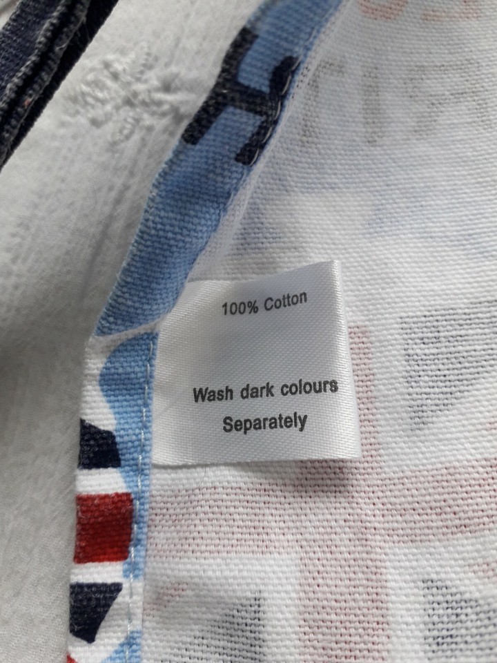 100% Cotton Printed Union Jack/ Teapot, British Flag, Apron VE Day ...