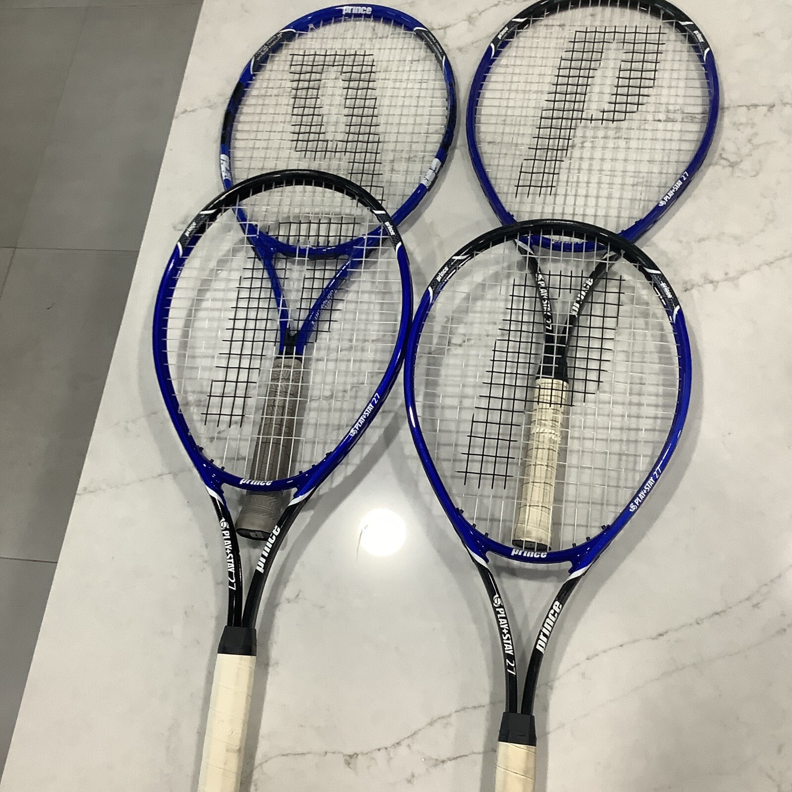 set of 4 Prince Tennis Rackets 3 Play+stay 1 Wimbledon | eBay
