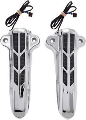 CIRO Lower Leg Covers Chrome With LEDs #43001 | eBay