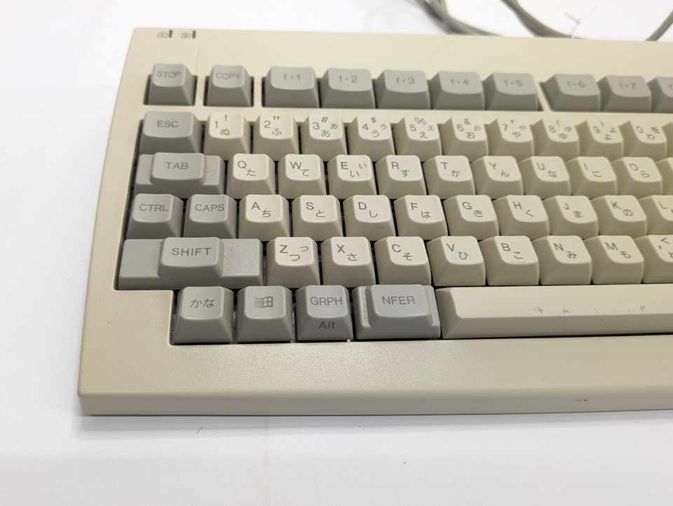 Vintage NEC PC 98 keyboard for NEC PC 98 9801 9821 genuine Operation ...