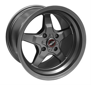Mustang 4 Lug Race Star Wheels 91 Drag Star Metallic Gray 15x10.00 ...