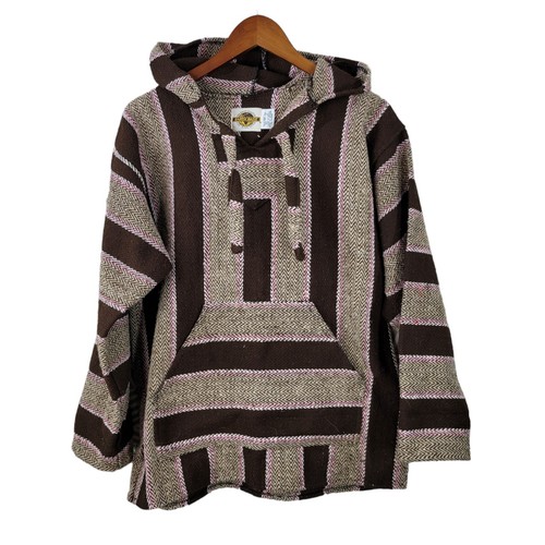 Vintage Earth Ragz Blanket Hoodie Hippie Pullover Men Medium Jacket ...