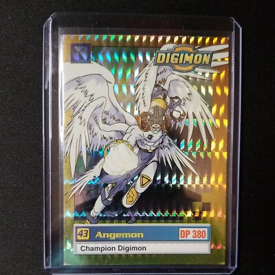 FOIL PRISM Digimon Angemon 33 Of 34 Animated Series Upper Deck Holo ...
