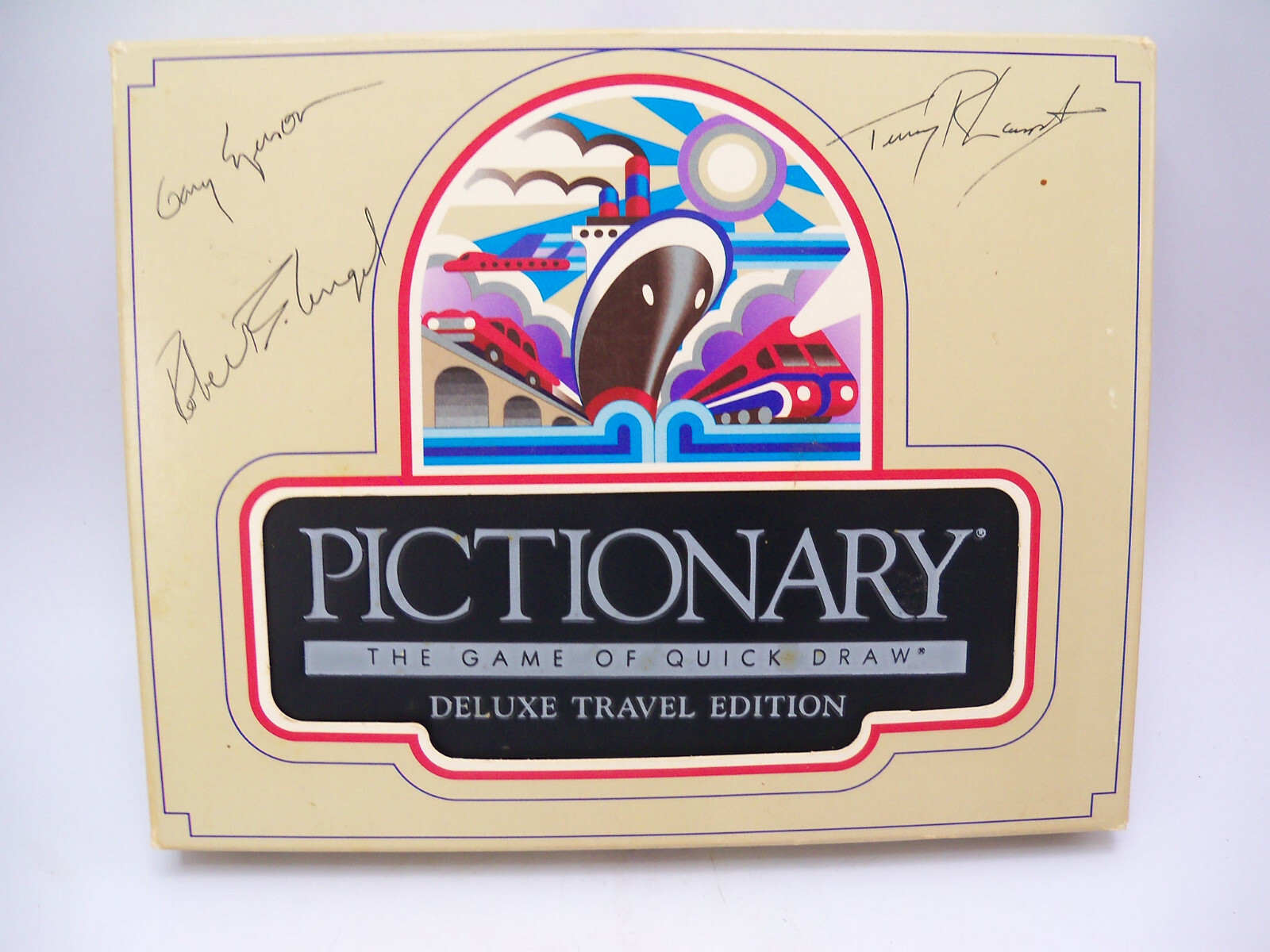 Momentus Signed by Creators Robert Angel PICTIONARY Deluxe Travel ...