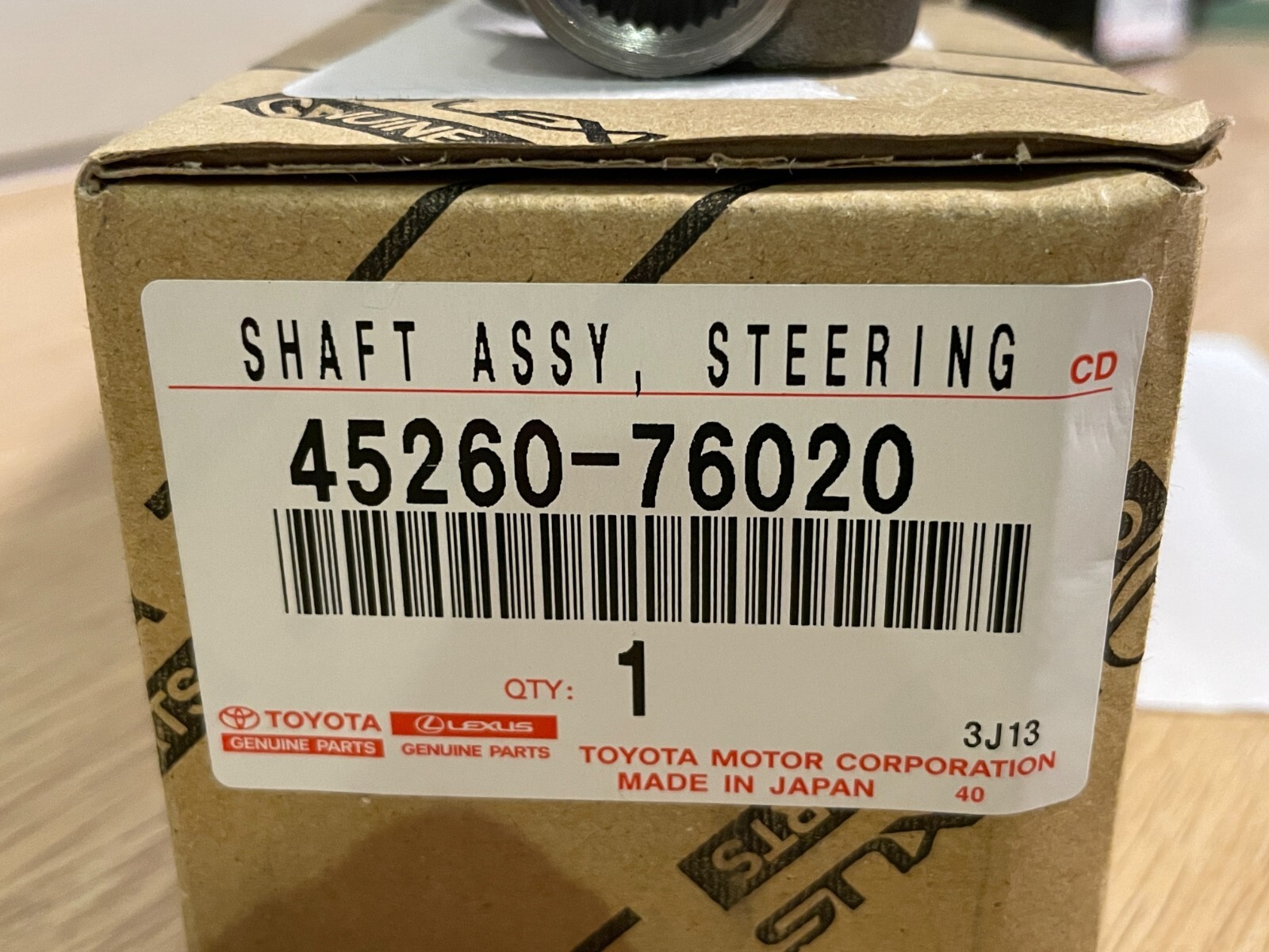 4526076020+Genuine+Toyota+45260-76020+Shaft+ASSY+Steering+Intermediate ...