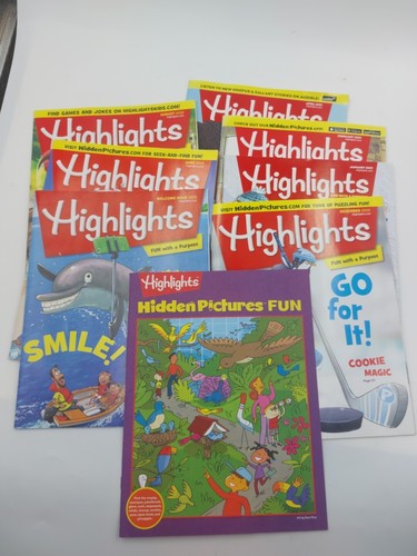 Lot of 7 Highlights Magazines 2020-2021 Childrens Puzzles, Hidden ...