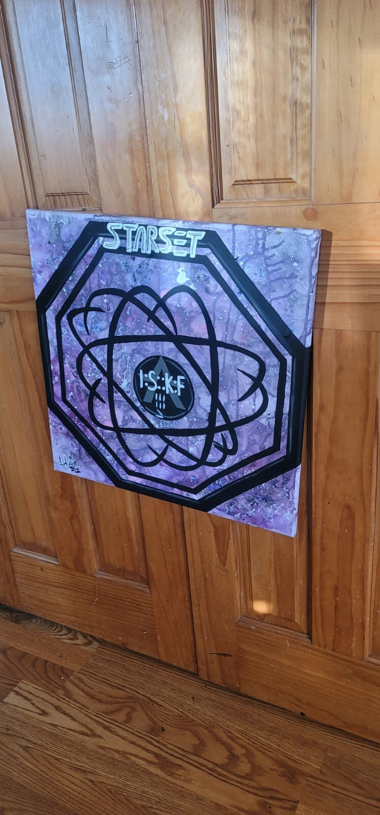 Fan Art, Starset, Band, Logo, Abstract, Handpainted, Acrylics, I:S::K:F ...
