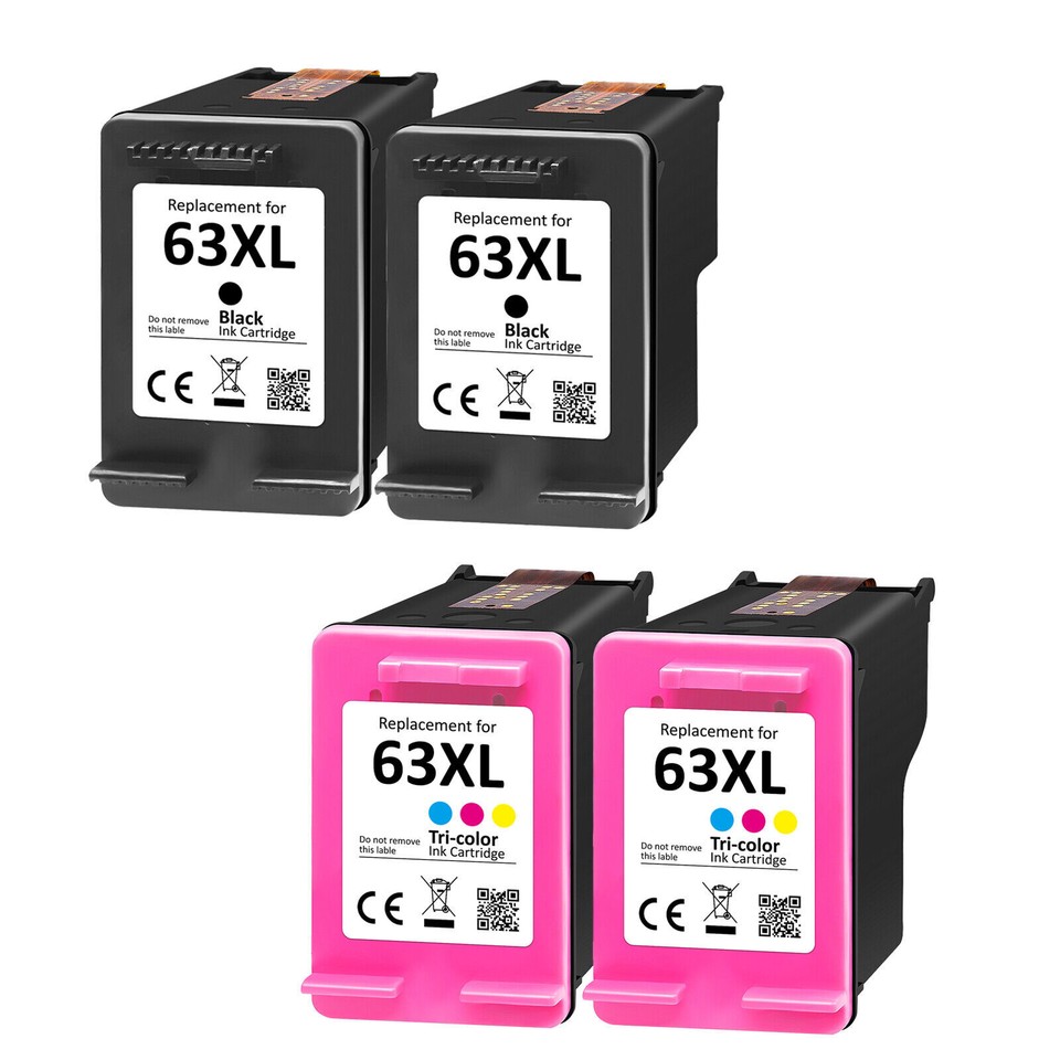 63 Ink Cartridge Combo Pack Replacement for HP Ink 63 XL 63XL LOT | eBay