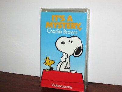 It's A Mystery Charlie Brown - Rare Clamshell Original Release VHS ...