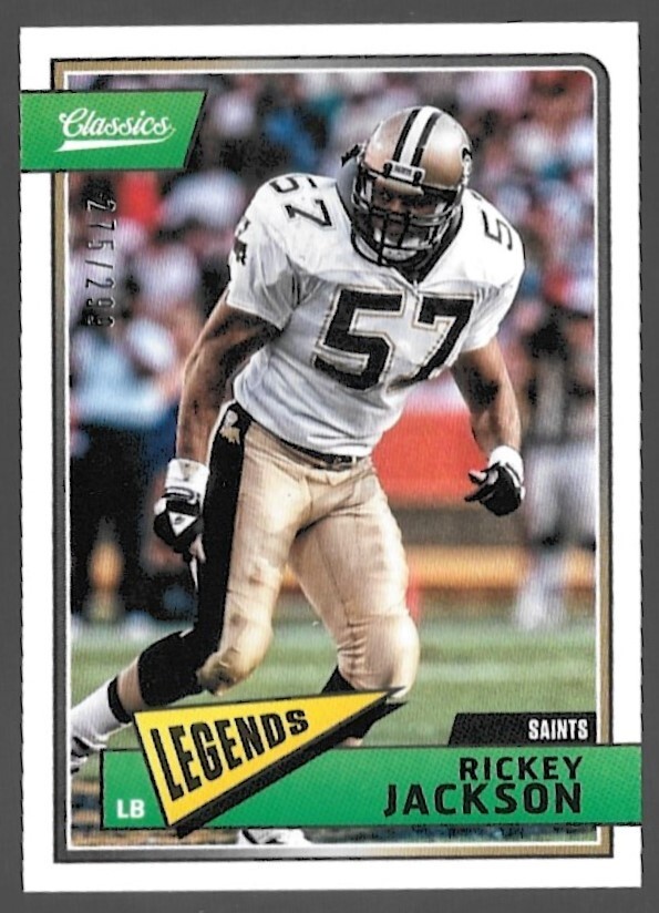 2018 Panini Classics - Legends Rickey Jackson #155 Red Back /299 for ...