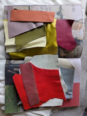 Craft Pack Leather Cow Hide Off Cuts 300g Mixed Colours / sizes | eBay UK