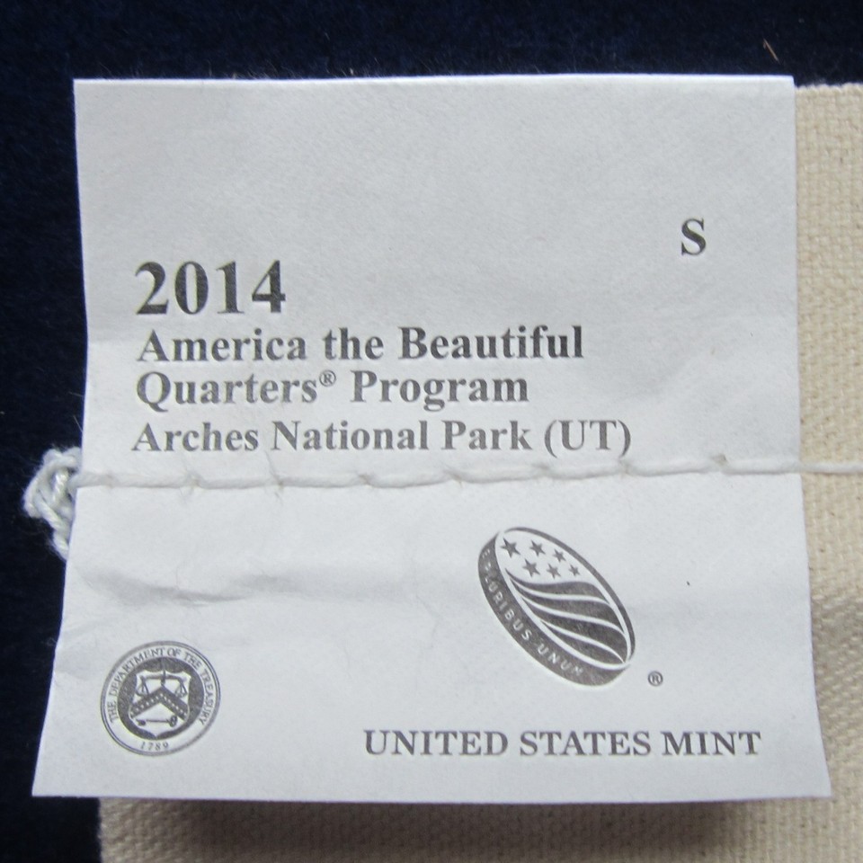 2014-S Arches ATB Quarters - 100 - Coins - US Mint Sealed $25 Bag in ...