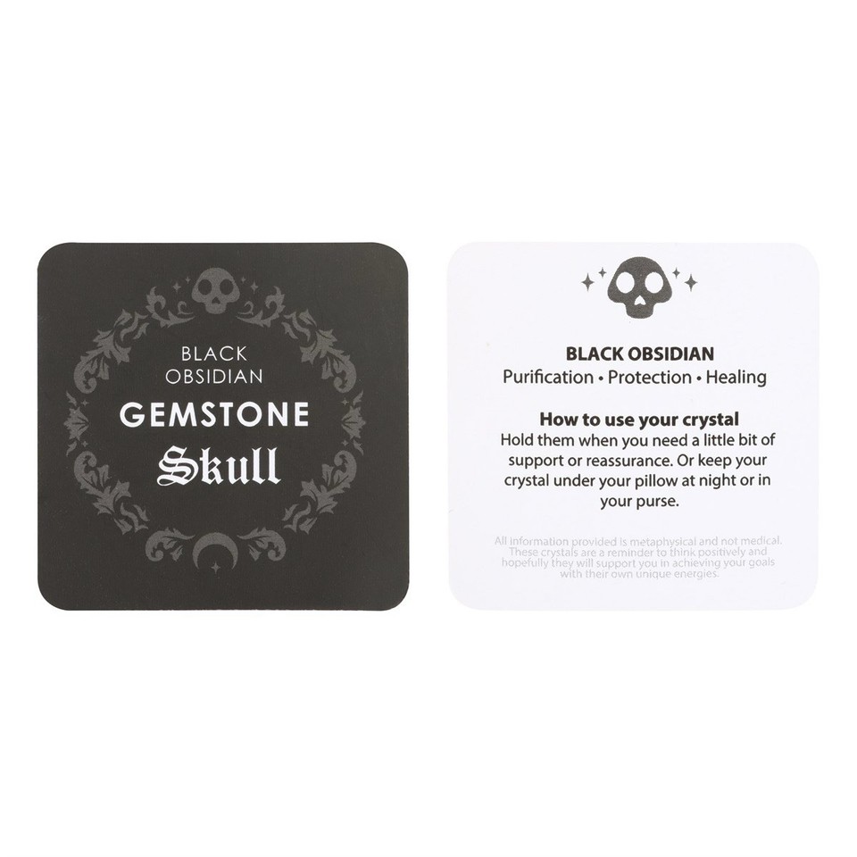 BLACK OBSIDIAN CRYSTAL SKULL | eBay UK