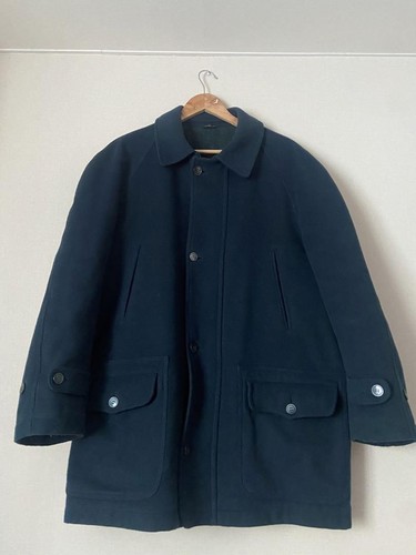 Made In Italy Wool Half Coat Navy Shipping from Japan | eBay Australia