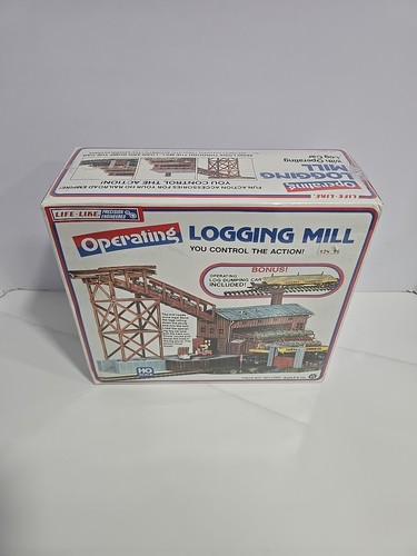 Vintage Life Like Trains Operating Logging Mill #8201 HO Scale ...