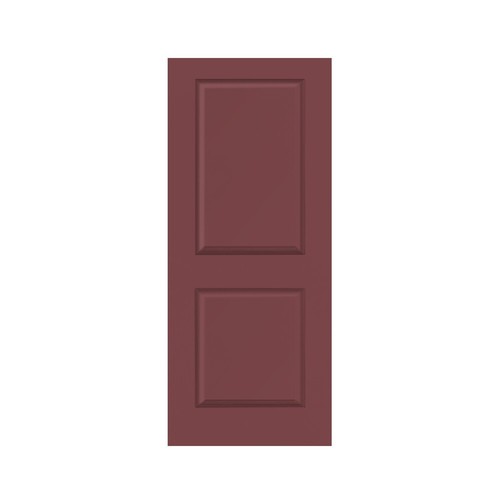 Calhome 30/36"x80" Maroon Stained MDF 2 Panel Door Slab Maroon 30 x 80 ...
