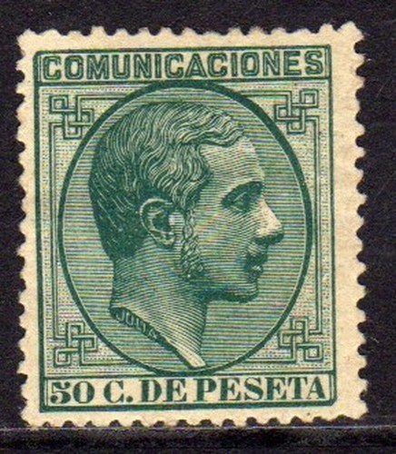 Spain Reign Alfonso XII 1878 Edifil 196 * Mh Intense Color | eBay