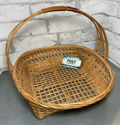 Large Square Wicker Basket | eBay