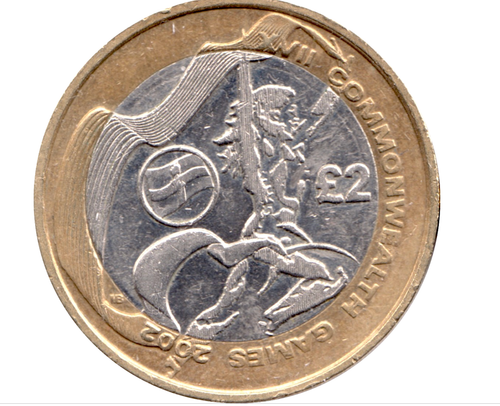 2002 £2 Two Pounds Coin Commonwealth Games England Wales Scotland N ...
