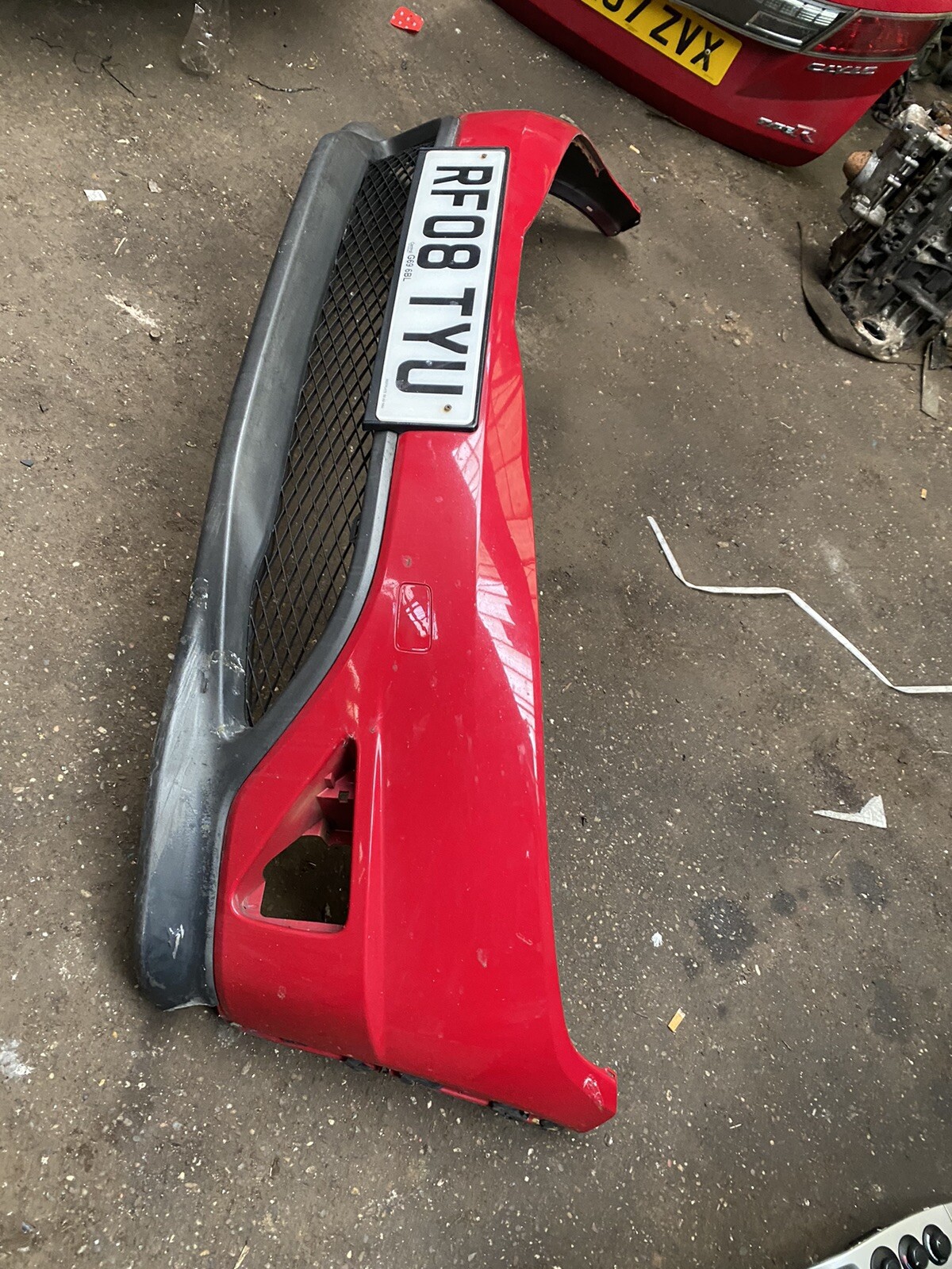 Honda civic Mk8 type s/Type r front bumper Red | eBay