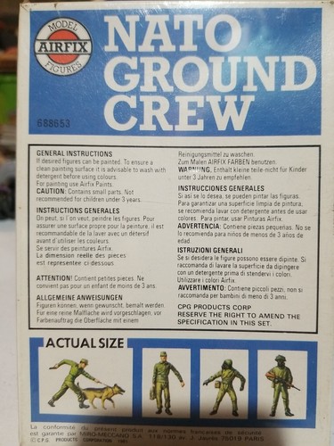 NOS 48 Pc. VTG 1981 Airfix HO/00 Scale NATO Ground Crew Model Figures ...