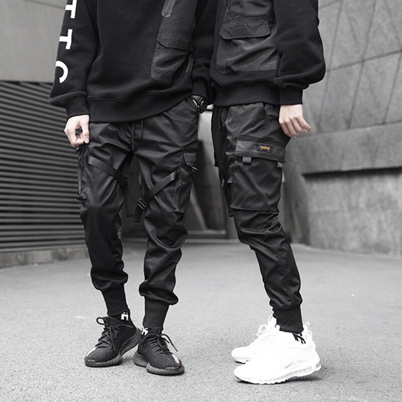 Men Casual Streetwear Joggers Cargo Pants Sweatpants Combat Sport Urban ...