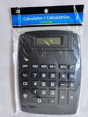 8-Digit Large Jumbo Desktop Calculator Big Button SEALED w/BATTERY SAME ...