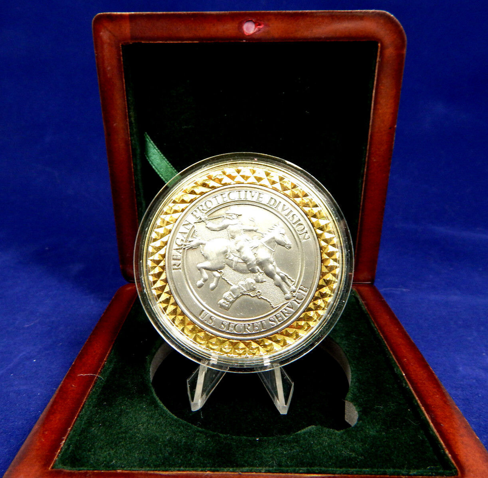 PRESIDENT RONALD REAGEN U.S. SECRET SERVICE PROTECTIVE DIVISION COIN-IN ...
