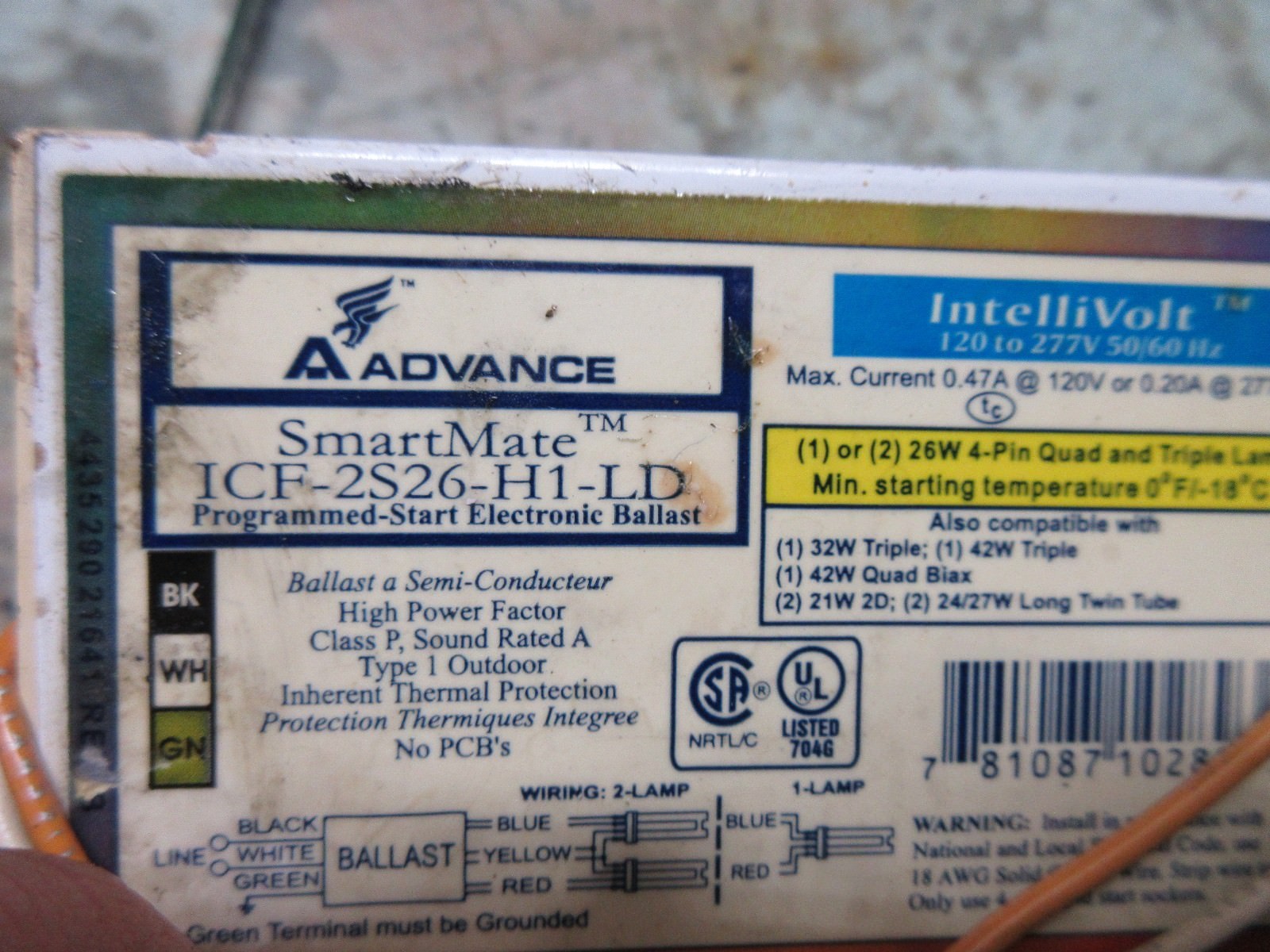 Unité De Ballast Programmée AADVANCE SMARTMATE ICF-2S26-H1-LD CNC EDM | eBay