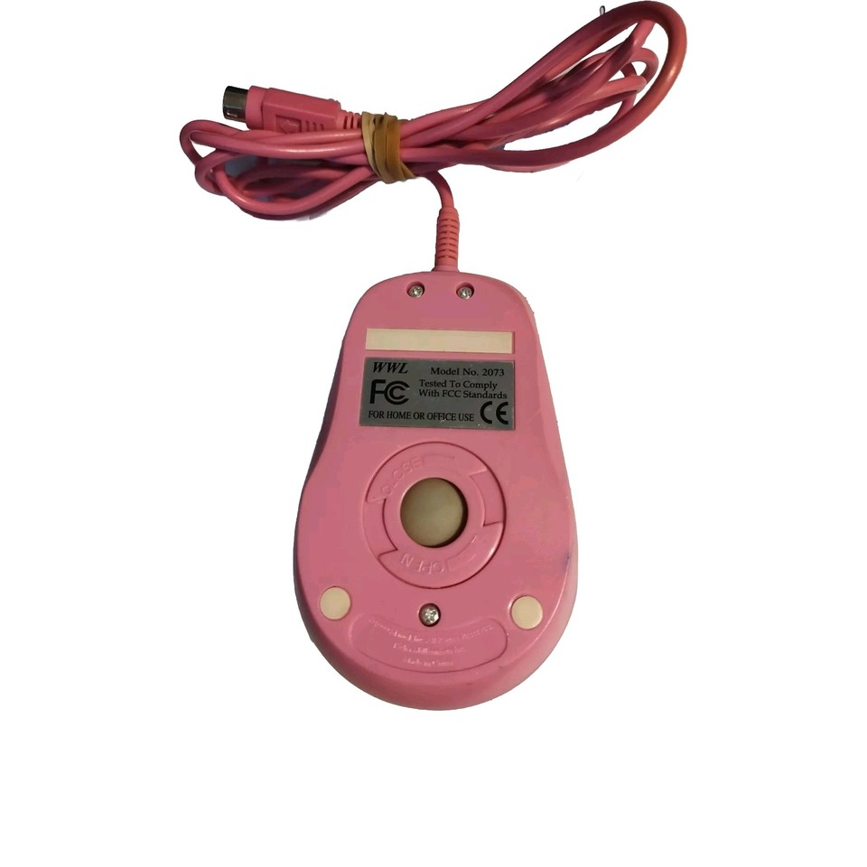 BARBIE DOLL 1999 Computer Mouse Vintage PS2 Connector Track Ball Model ...