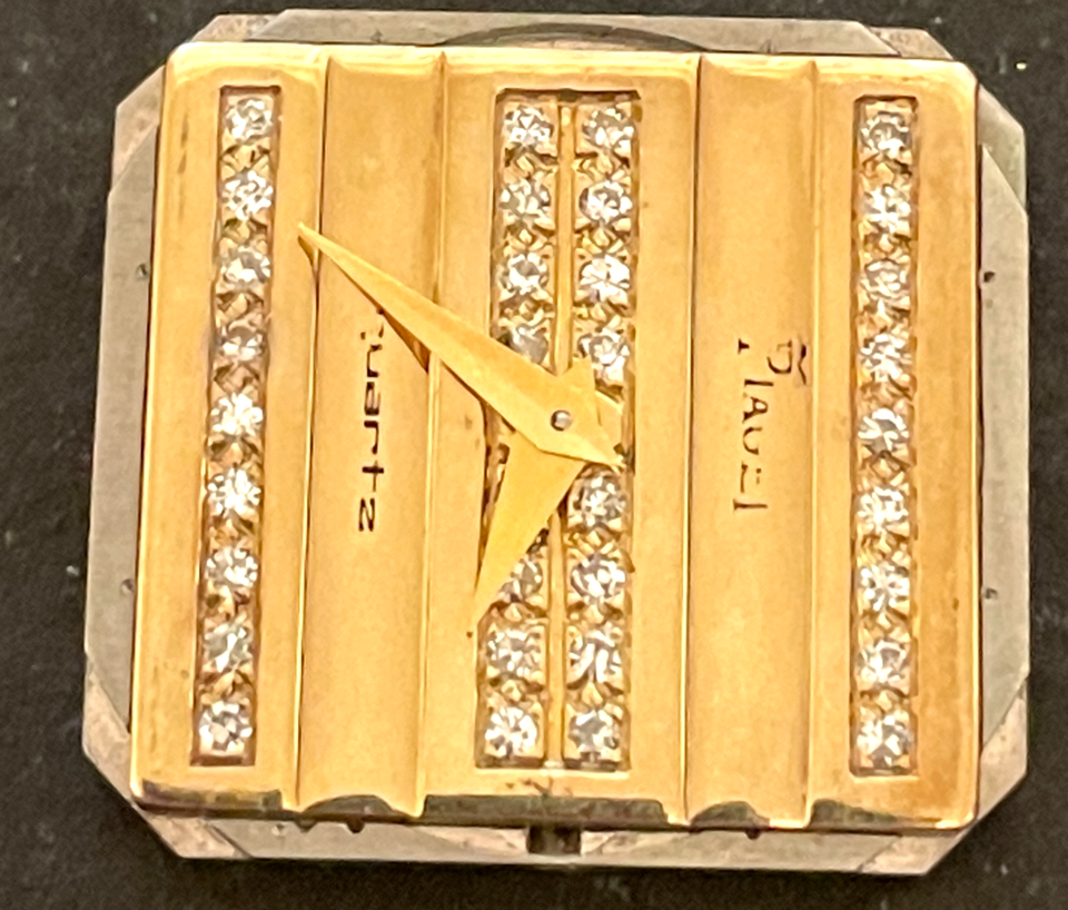 Vintage Piaget Cal 8P1 Men's Watch Movement Quartz Untested Gold ...