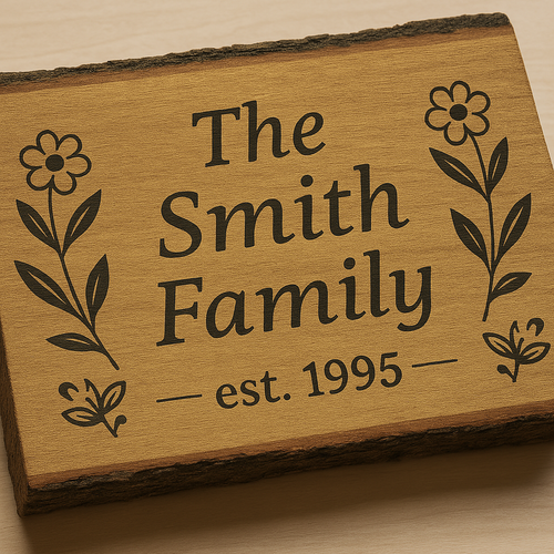 Custom Family Name Wood Sign – Personalized Rustic Plaque, Established ...