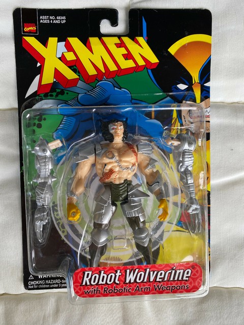 Marvel ToyBiz X-men Robot Wolverine With Robotic Arm Action Figure ...