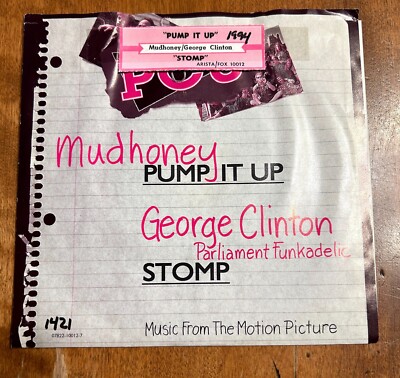 Mudhoney George Clinton NM red vinyl 45 RPM PS Pump it Up Stomp W ...