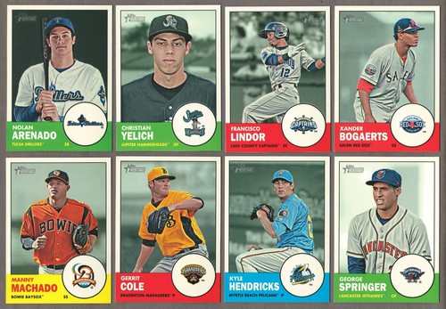 2012 Topps Heritage Minors Complete Team Set #1-200 Pre-RC/Rookie Card ...