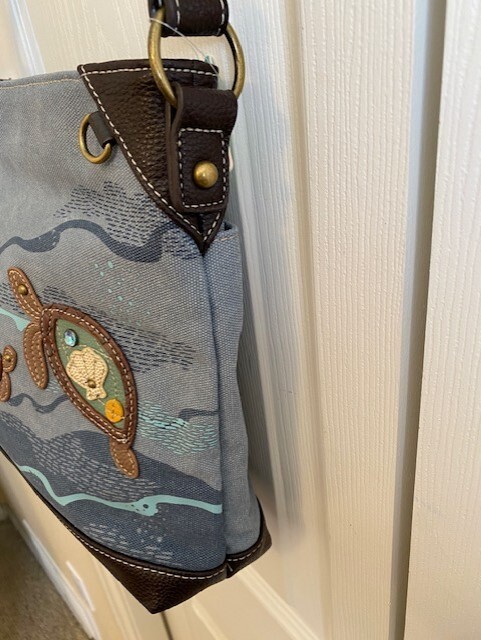 NEW ITEM!! NEW LISTING!! CHALA TURTLES CANVAS CROSSBODY BAG - INDIGO | eBay