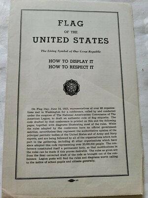 Flag of the United States: History Respect Display Nat'l Flag ...