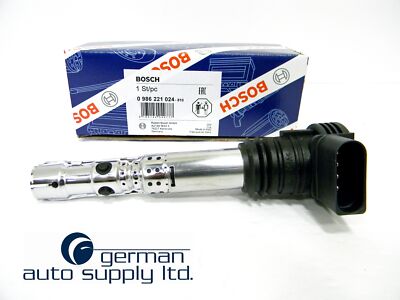 Audi - Volkswagen Ignition Coil - BOSCH - 0986221024, 00109 - NEW OEM ...