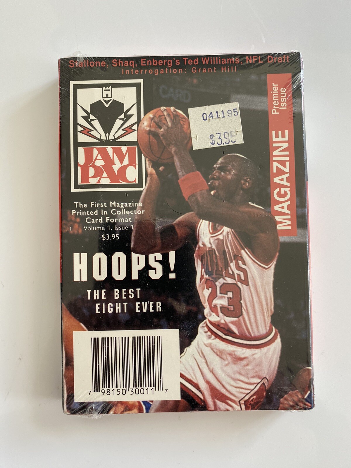 NEW SEALED Michael Jordan 1995 JAM PAC Hoops! Magazine Volume 1 Issue.1 ...
