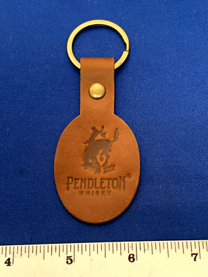 Vintage Pendleton Whisky "Bucking Bronc" Leather Key Chain - New | eBay