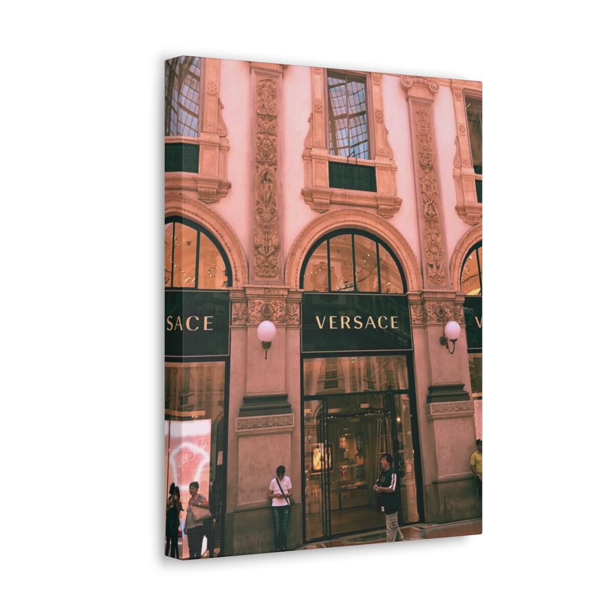 Canvas Wrap, Milan Italy Versace Building Photo, Wall Art Decor, Home ...