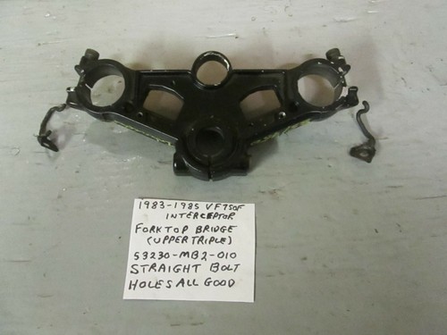 1983 - 1985 VF750F INTERCEPTOR Top Fork Bridge ( top triple ) 53230-MB2 ...