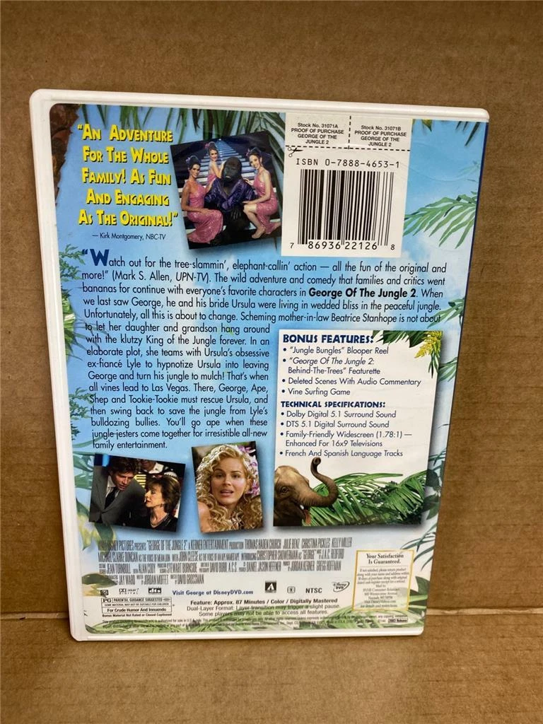 George Of The Jungle 2 Dvd Menu