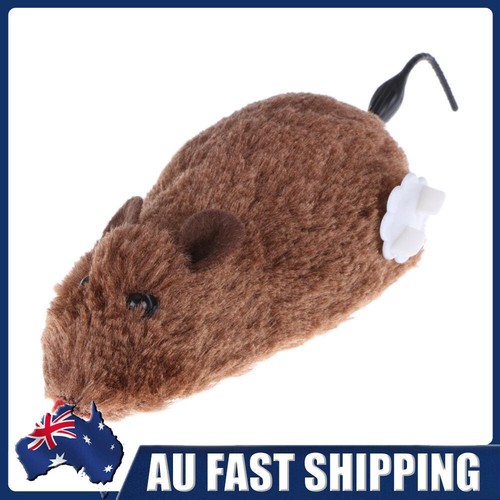 Clockwork Mouse Toy Cat Plush Rat Mechanical Motion Interactive Toy ...